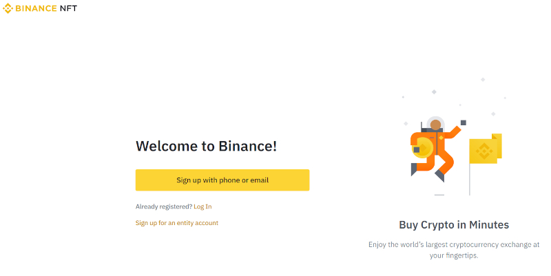 Binance Review NFT marketplace: Friendly interface for sell, buy NFT