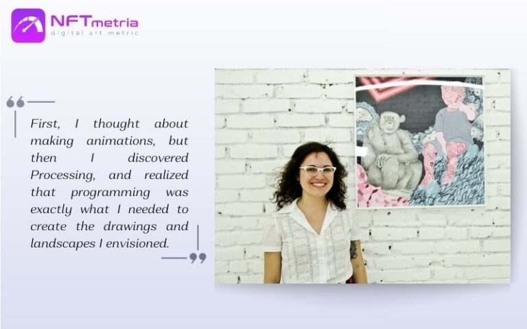 Who is Monica Rizzolli? NFT artist depicting bright nature with code