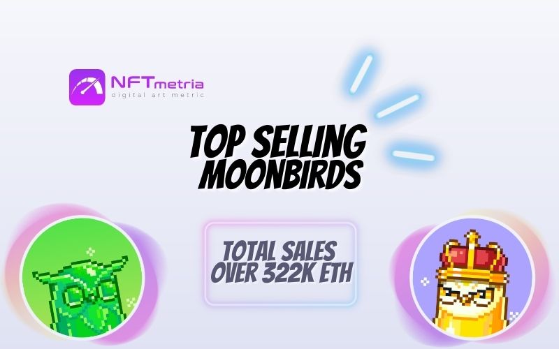 The most expensive sales of Moonbirds NFTs: Perspective pixel owls